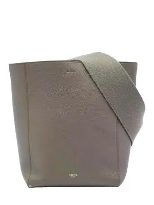 Celine Soft Grained Calfskin Bucket Bag - Grey