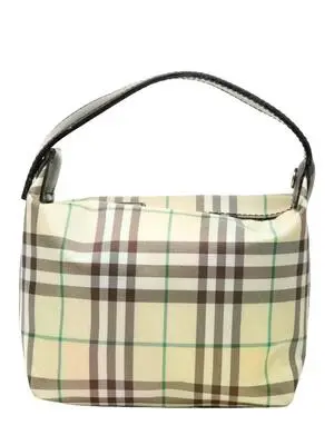 Burberry Mini House Check Canvas Handbag - Yellow