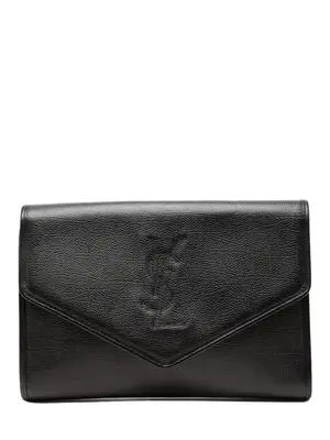 Saint Laurent Grain De Poudre Envelope Clutch - Black
