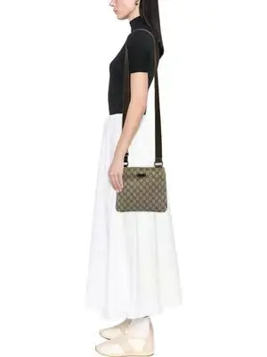 Gucci Gucci GG Supreme Crossbody Bag Neutrals