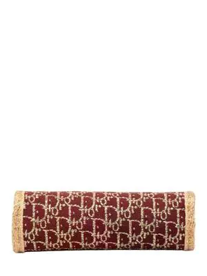 Dior Trotter Canvas Kiss Lock Coin Pouch - Red