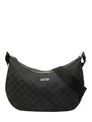 Gucci Gg Canvas Crossbody Bag - Black