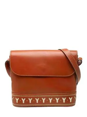 Saint Laurent Calfskin Y Cut Out Shoulder Bag - Brown