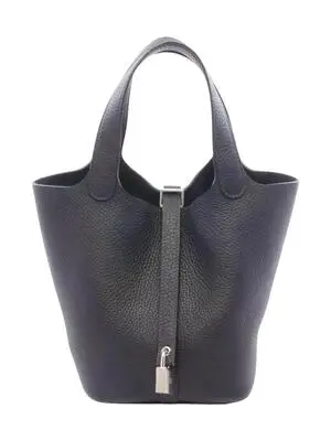 Hermès Clemence Picotin Lock 18 Handbag - Blue