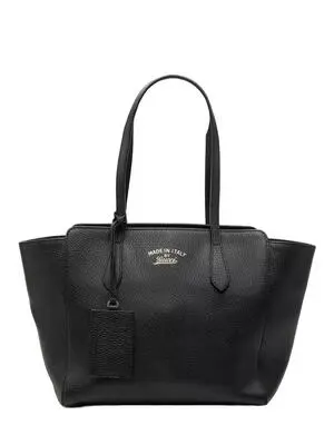 Gucci 2016 Small Calfskin Swing Tote Bag - Black