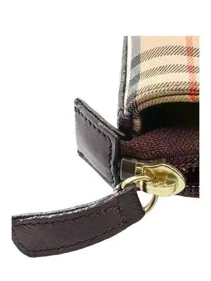 Burberry Haymarket Check Canvas Handbag - Neutrals