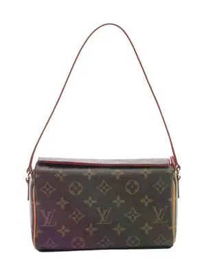 LOUIS VUITTON Louis Vuitton Monogram Recital Shoulder Bag Brown