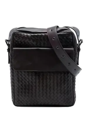Bottega Veneta Nappa Intrecciato Crossbody Bag - Brown