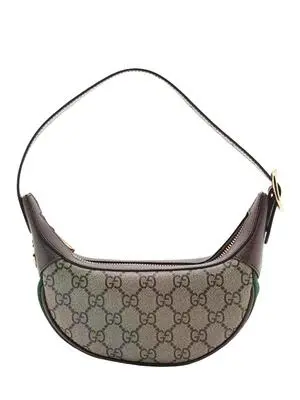 Gucci Mini Gg Supreme Web Ophidia Shoulder Bag - Neutrals