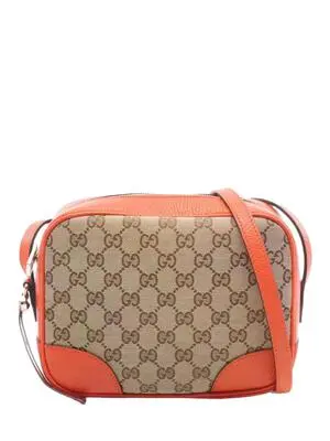 Gucci Gg Canvas Shoulder Bag - Orange