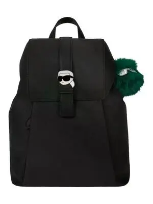 Karl Lagerfeld Ikon Pebble Backpack - Black