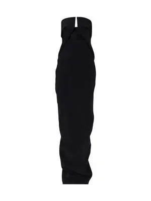 Rick Owens Strapless Cutout Maxi Dress - Black