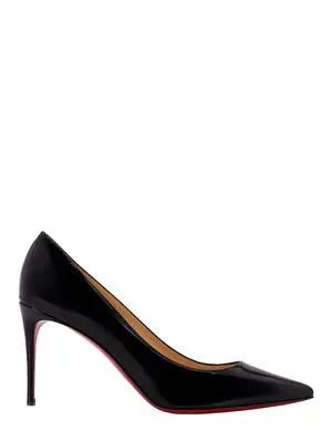 CHRISTIAN LOUBOUTIN Christian Louboutin Kate Patent Leather Decollete Pumps Black
