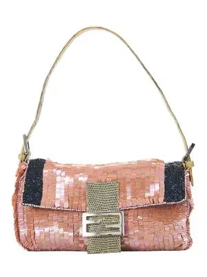 FENDI Fendi Sequin Baguette Shoulder Bag