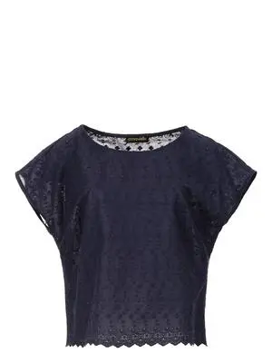 CONQUISTA Sleeveless Embroidered Top - Blue