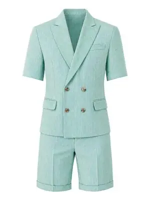 MAUI X LOLITA Gio Seersucker Green Tailored Short Set