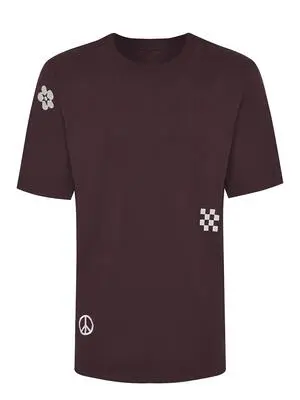 INGMARSON Embroidered Organic Cotton T-shirt - Red