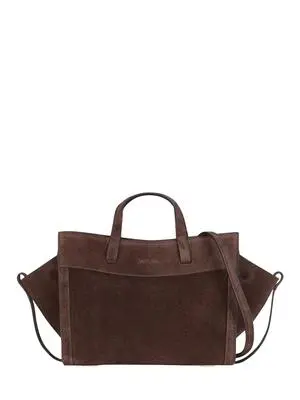 SAONARA BRAND Saonara Mini Shopping Bag In Suede - Brown