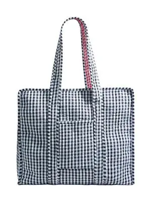 YUMI Yumi Gingham Quilted Shopper Bag