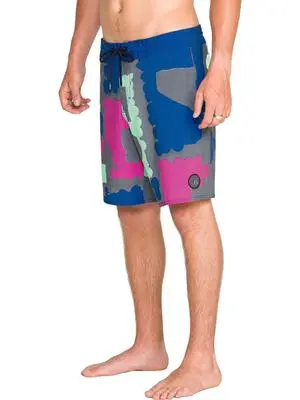 Volcom Featured Artist Antonio Carrau Stoney 18" Board Shorts - Multi