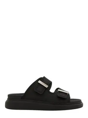 Alexander McQueen Buckled Flat Sandals - Black