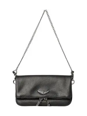 Zadig&Voltaire Rock Grained Leather Pouch - Black