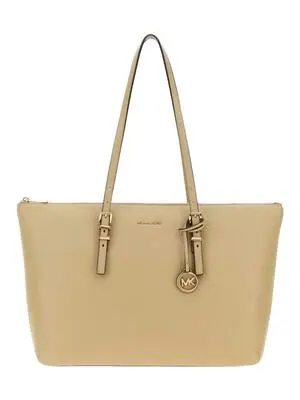 Michael Kors Leather Tote Bag - Kaki