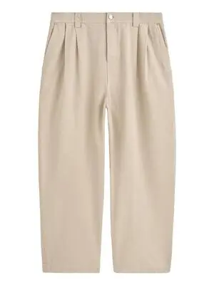 COS Pleated Denim Relaxed-Fit Barrel-Leg Pants