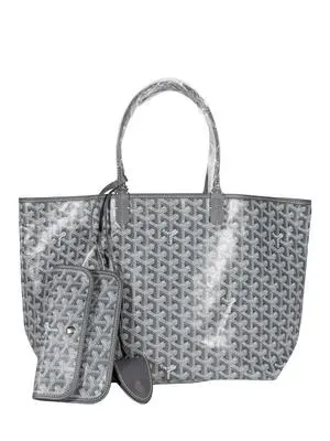 Goyard Goyard Grey Goyardine Canvas Saint Louis PM Tote Bag Gray