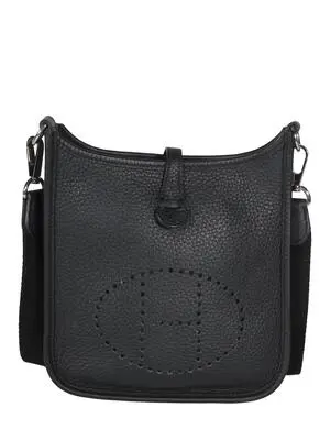 Hermès Clemence Evelyne 16 Tpm Phw Crossbody Bag - Black