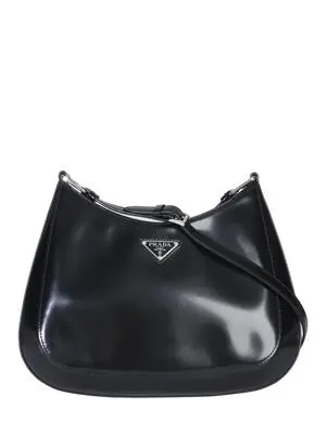 Prada Spazzolato Cleo Shoulder Bag - Black