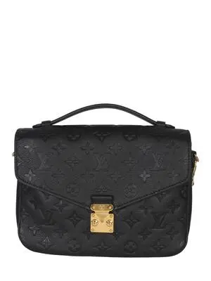 LOUIS VUITTON Monogram Empreinte Pochette Métis - Black