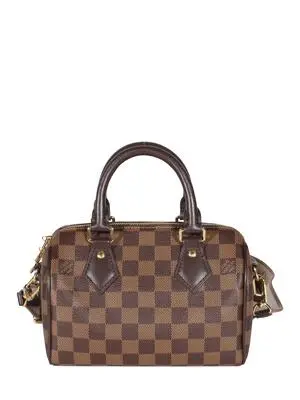 LOUIS VUITTON Damier Ebene Canvas Speedy Bandouliere 20 - Brown