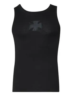 Vetements Biker Cross Tank Top - Black