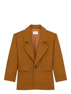 Saint Laurent Single Breasted Jacket - Orange