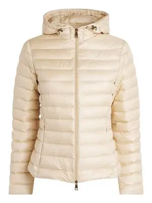 Moncler Down Quilted Hooded Jacket - Beige