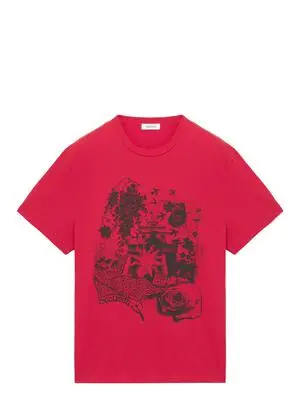 ALEXANDER MCQUEEN Cotton Fanzine Print T-shirt