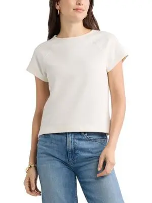 Caslon Short Sleeve Terry Sweatshirt - Ivory Cloud