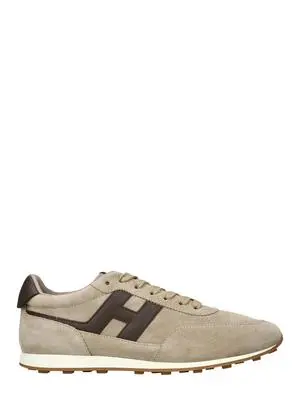 Hogan Suede H669 Allacciato Sneakers - Beige
