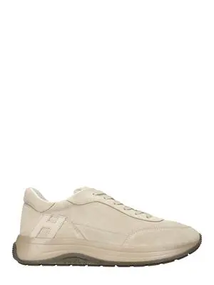 Hogan Suede Lace-up Sneakers - Beige