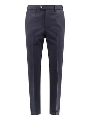 PT TORINO Slim-fit Cropped Trousers - Black