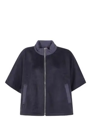 TWINSET Stand-collar Zip-up Casual Jacket - Black