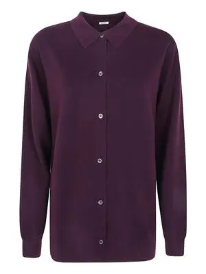 Aspesi Buttoned Polo Sweater - Black