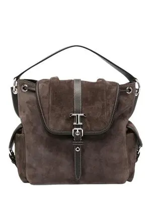 TOD'S Mini Tote Bag With Buckle Fastening - Brown