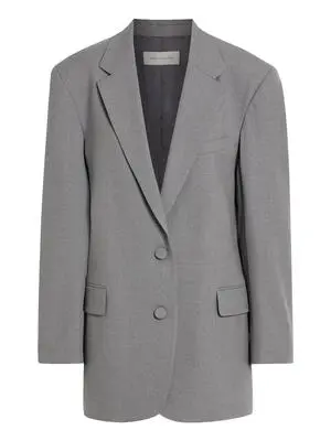 Dries Van Noten Wool-blend Twill Blazer - Gray