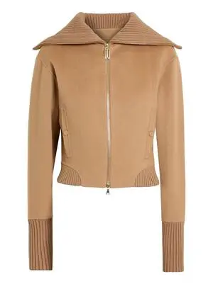 Victoria Beckham Wool And Cashmere-blend Felt Jacket - Camel