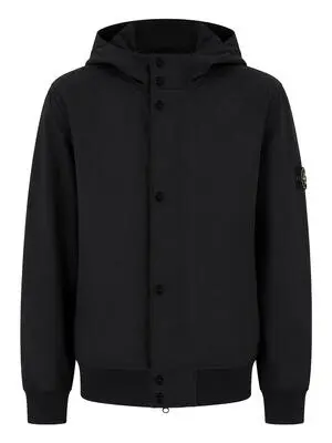 Stone Island Hooded Jacket - Black