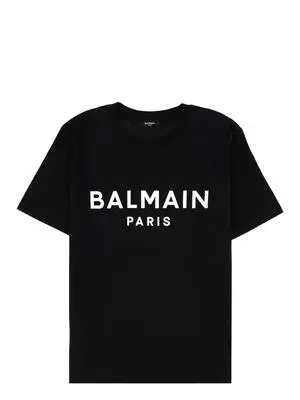 Balmain T-shirt Con Stampa Logo - Black