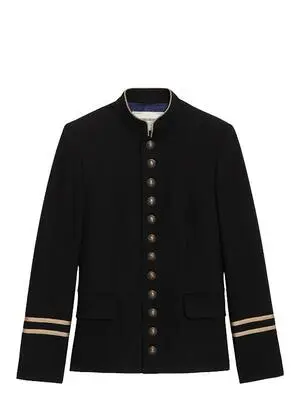 Zadig&Voltaire Vallo Military-inspired Tailored Jacket - Black