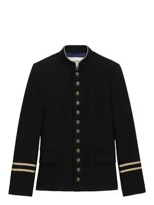 Zadig&Voltaire Vallo Military-inspired Tailored Jacket - Black